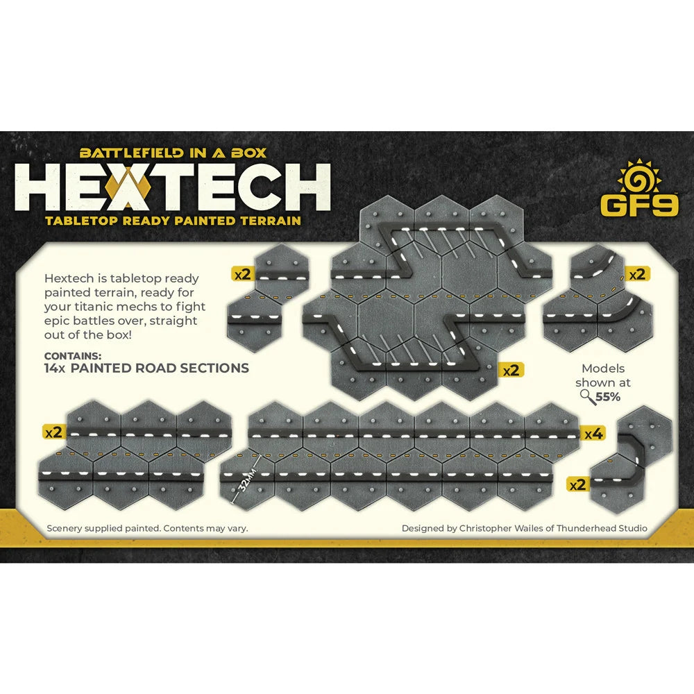 Battlefield in a Box: Hextech - Trinity City Roads (x14) | Lazarus Games