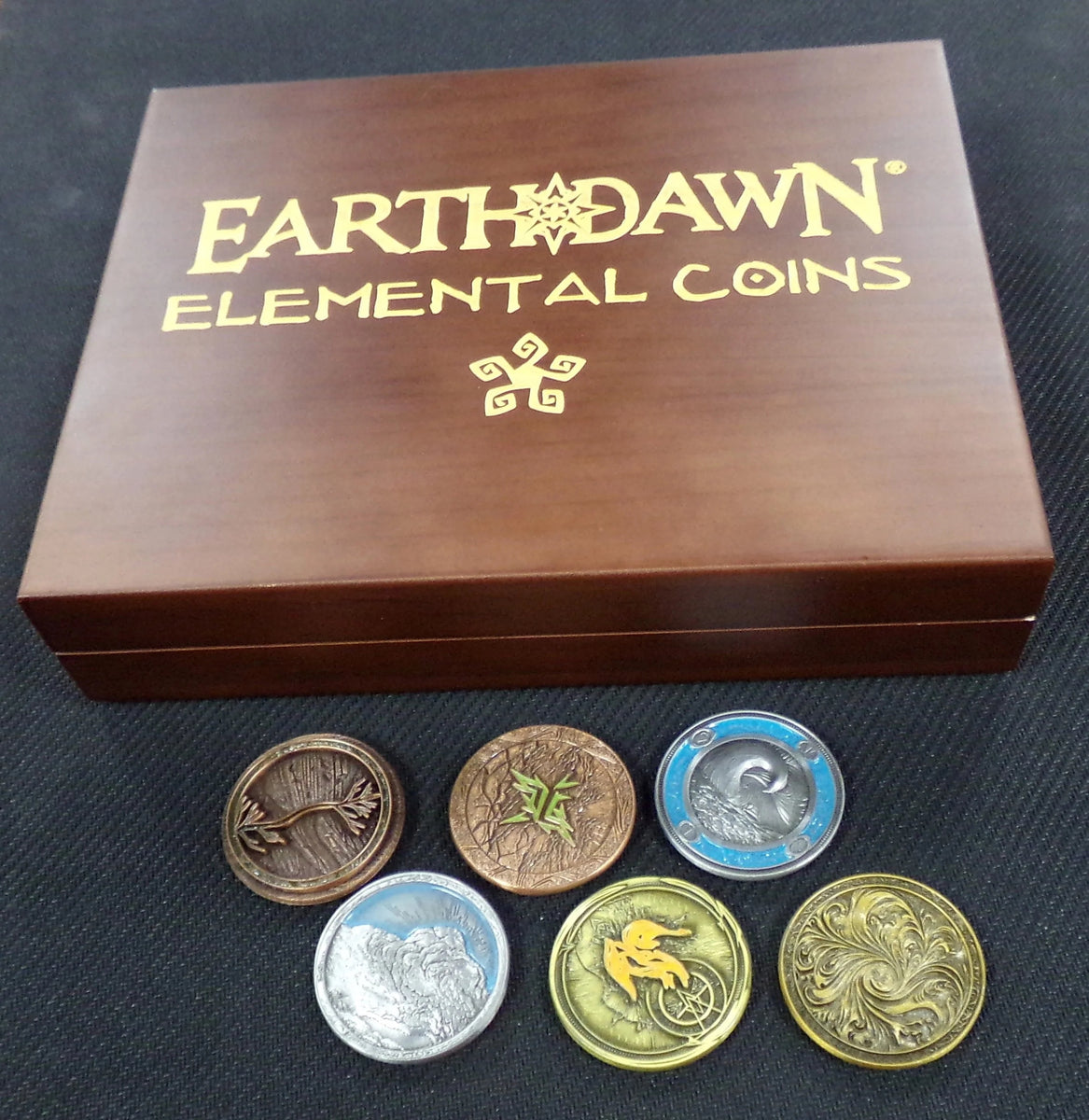 Earthdawn RPG: Deluxe Elemental Coin Set | Lazarus Games