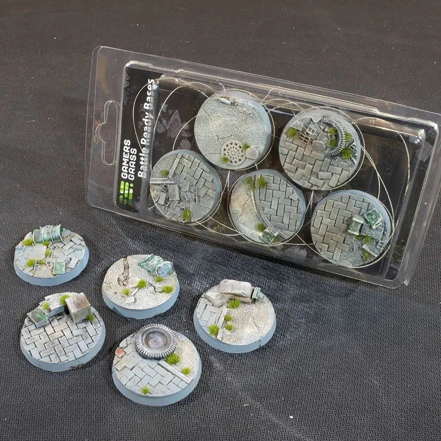 Gamers Grass: Battle Ready Bases - Urban Warfare (Round 40mm x5 ...