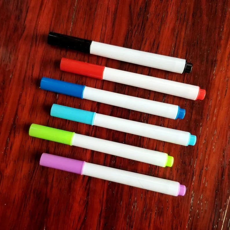 Infinitokens: Mini Dry Erase Markers - 6 Color Set | Lazarus Games