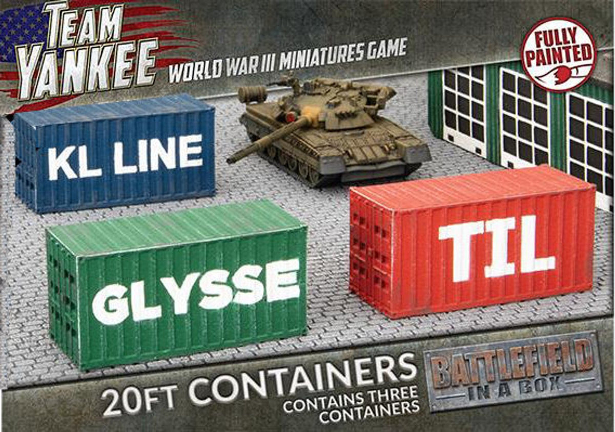 Battlefield in a Box: Modern: 20ft Shipping Containers (x3) | Lazarus Games
