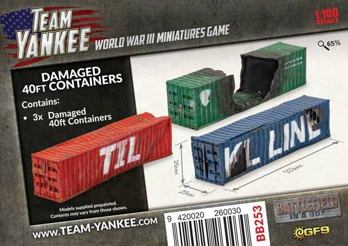 Battlefield in a Box: Modern: 40ft Shipping Containers - Damaged (x3 ...