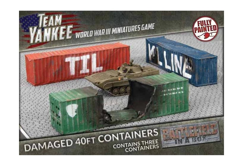 Battlefield in a Box: Modern: 40ft Shipping Containers - Damaged (x3 ...