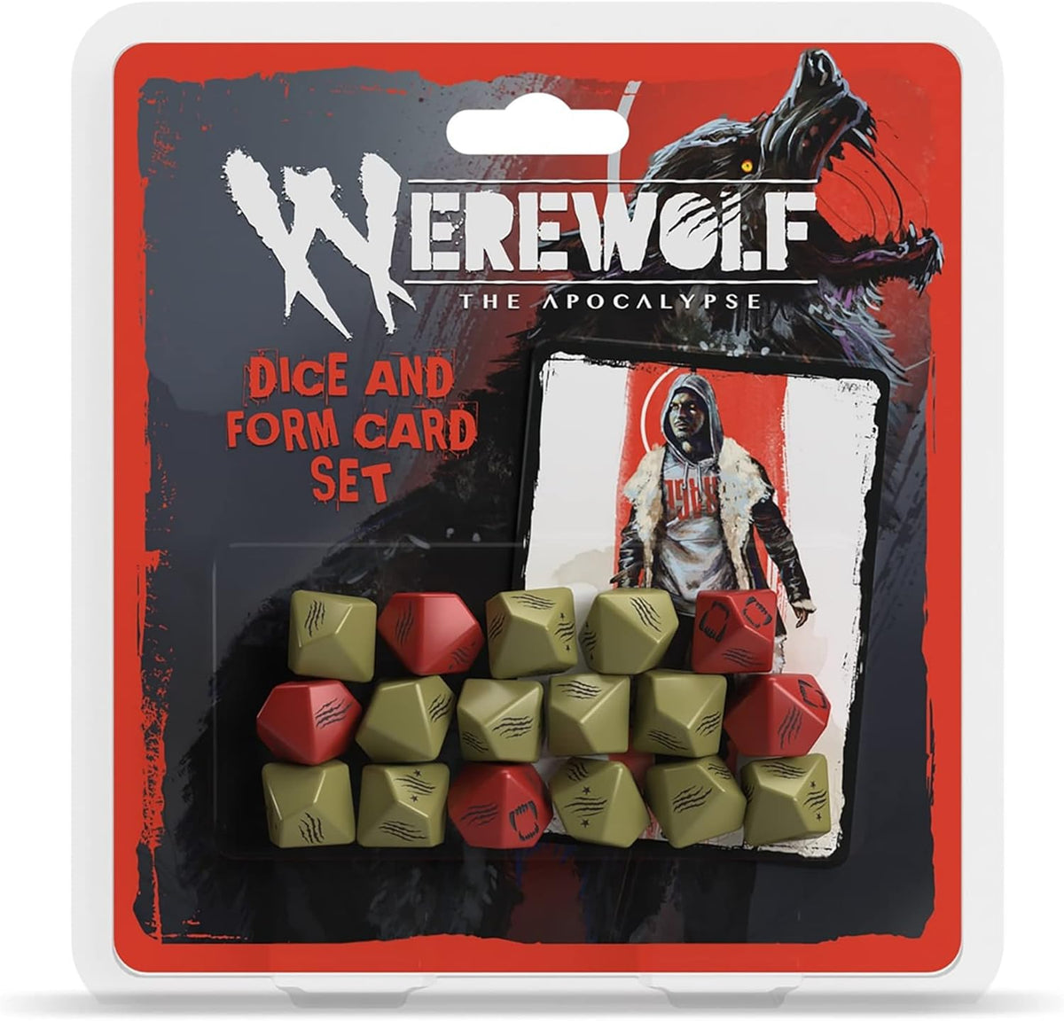 Werewolf: The Apocalypse, 5e - Dice and Form Card Set | Lazarus Games