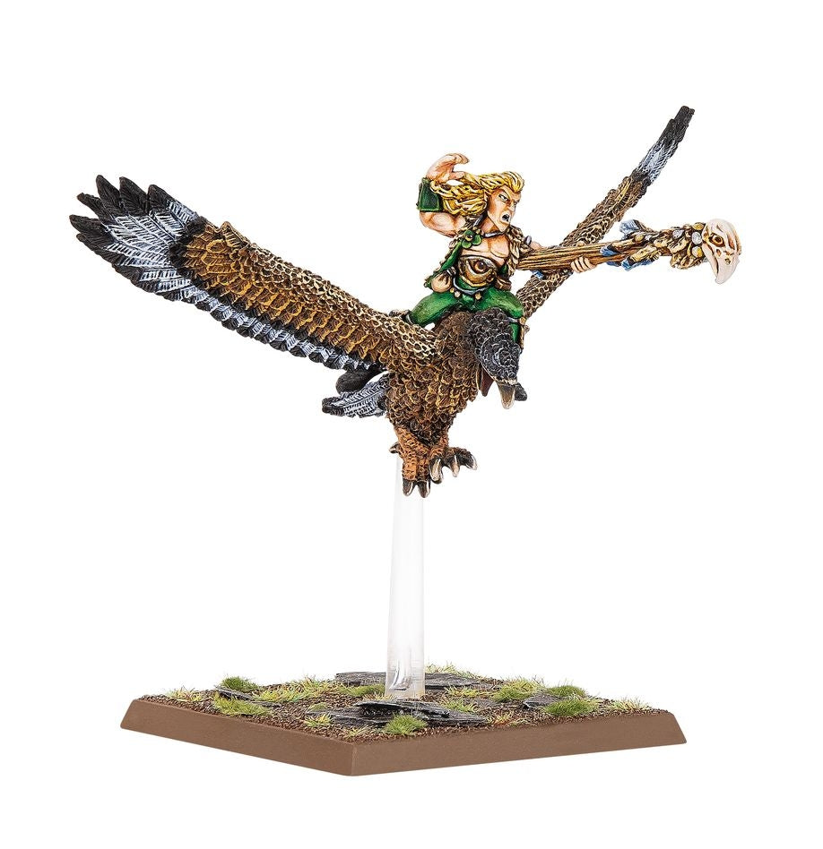 Wood Elf Realms: Mage On Warhawk (presale) | Lazarus Games
