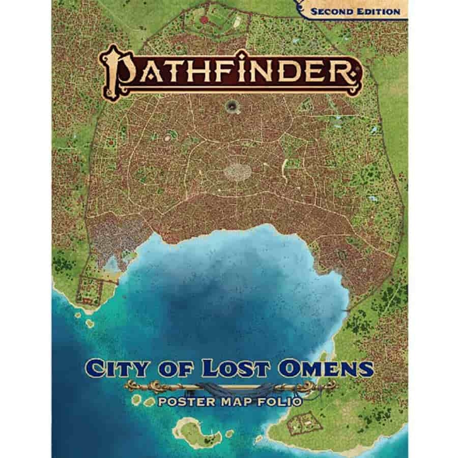 Pathfinder, 2e: Lost Omens - City of Lost Omens Poster Map Folio ...
